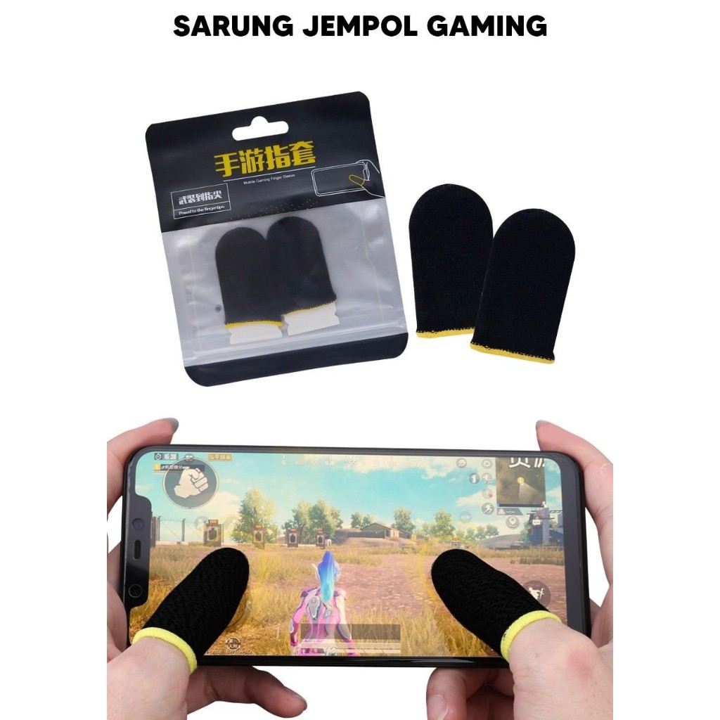 Jual Sarung tangan jempol gaming main game/ jari gamer anti keringat ...