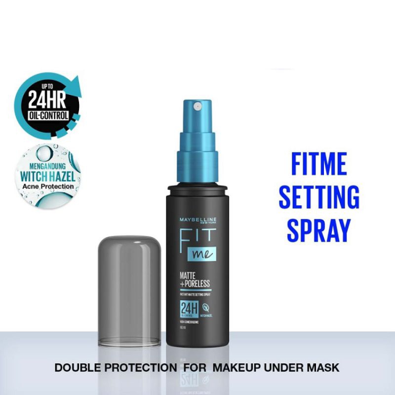Jual Maybelline Fitme instant matte setting spray 24h | Shopee Indonesia