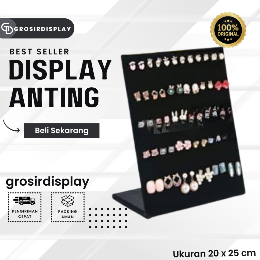 Jual display anting/pajangan anting/display bludru Display Anting ...
