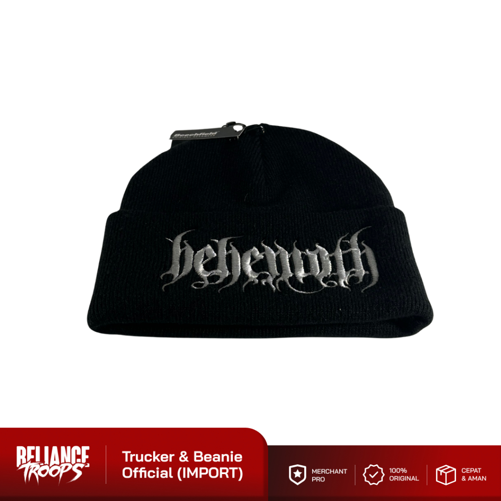 Jual Beanie Hat Official | Behemoth - Logo | Shopee Indonesia
