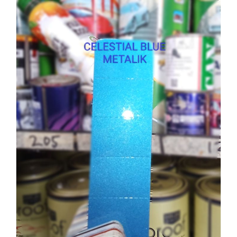 Jual CAT CELESTIAL BLUE METALIK,200ML | Shopee Indonesia