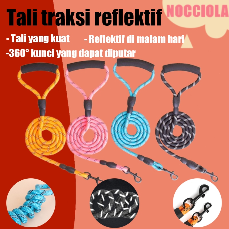 Jual Tali Tuntun Anjing Adjustable Bahan Nilon untuk Outdoor Anjing ...