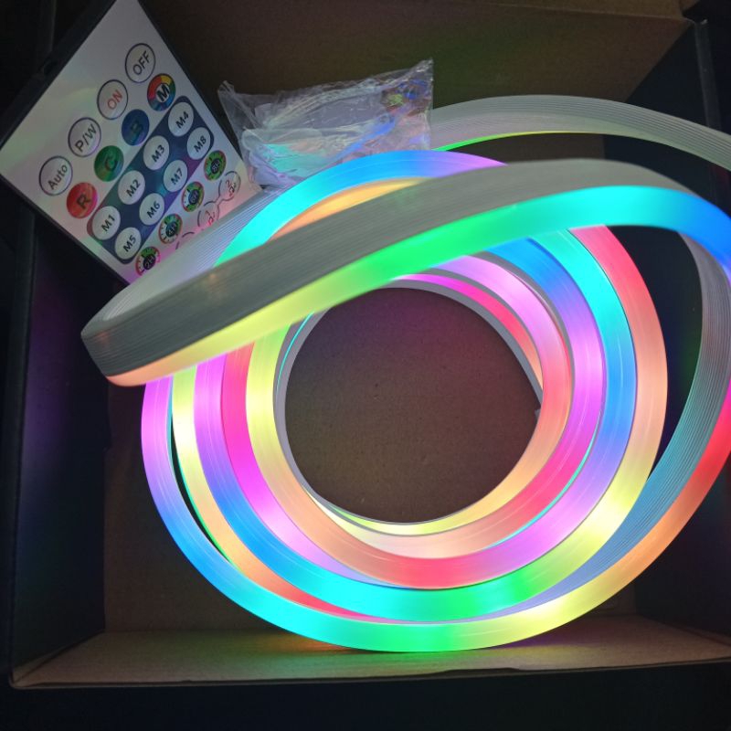 Jual Paket LED Neon Flex Running RGB 5m 5 meter DC 12V+ App Control ...