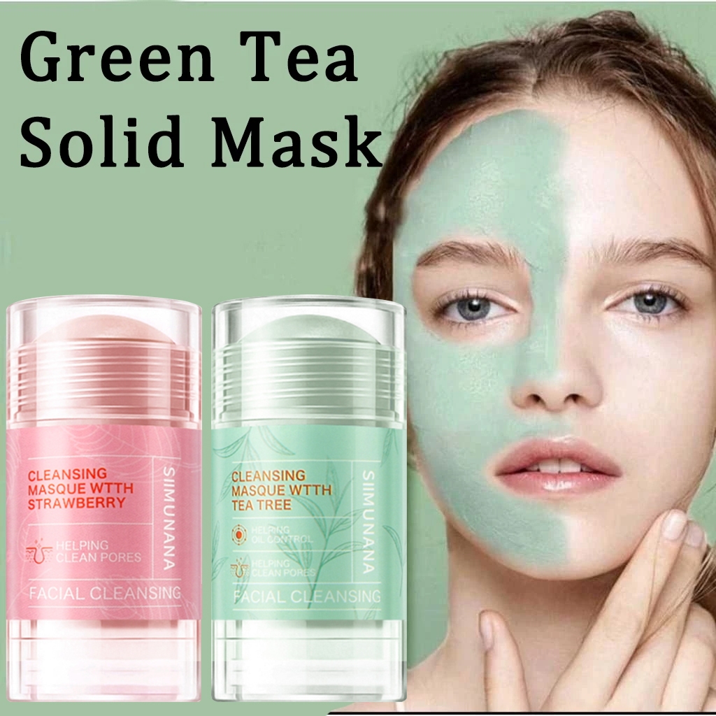 Jual Tea Tree & Strawberry Anti Pores & Acne Clay Stick Mask-50g acne ...