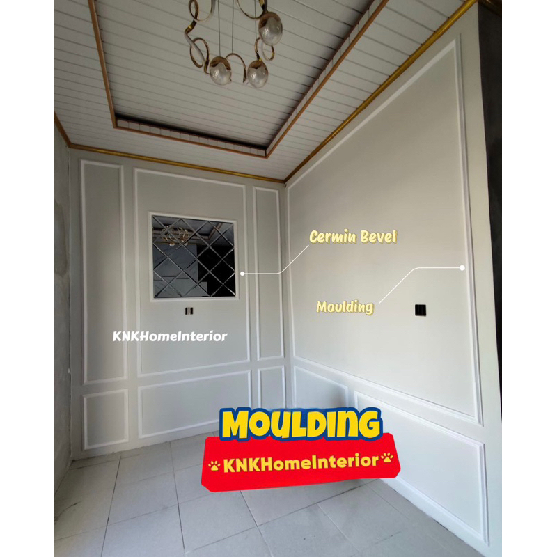 Jual Jasa + Material Wall Moulding Gypsum (Min 100 meter) | Shopee ...