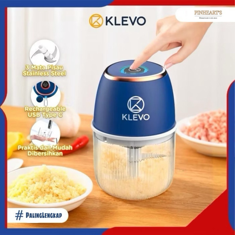 Jual MINI FOOD CHOPPER ELECTRIC KLEVO LUXO MINI BLENDER BUMBU DAGING ...