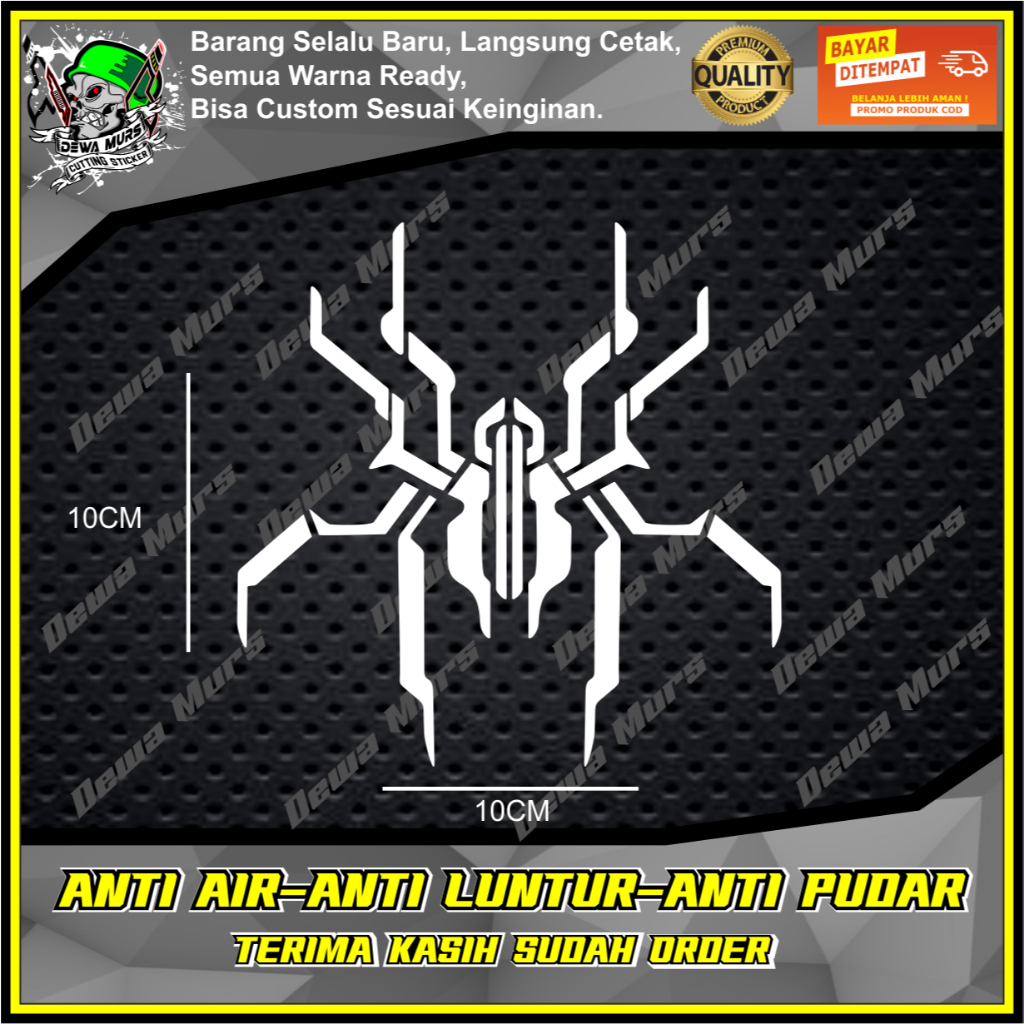Jual Cutting Sticker SPIDER CYBER Sticker Cocok Buat Motor Dan Mobil ...