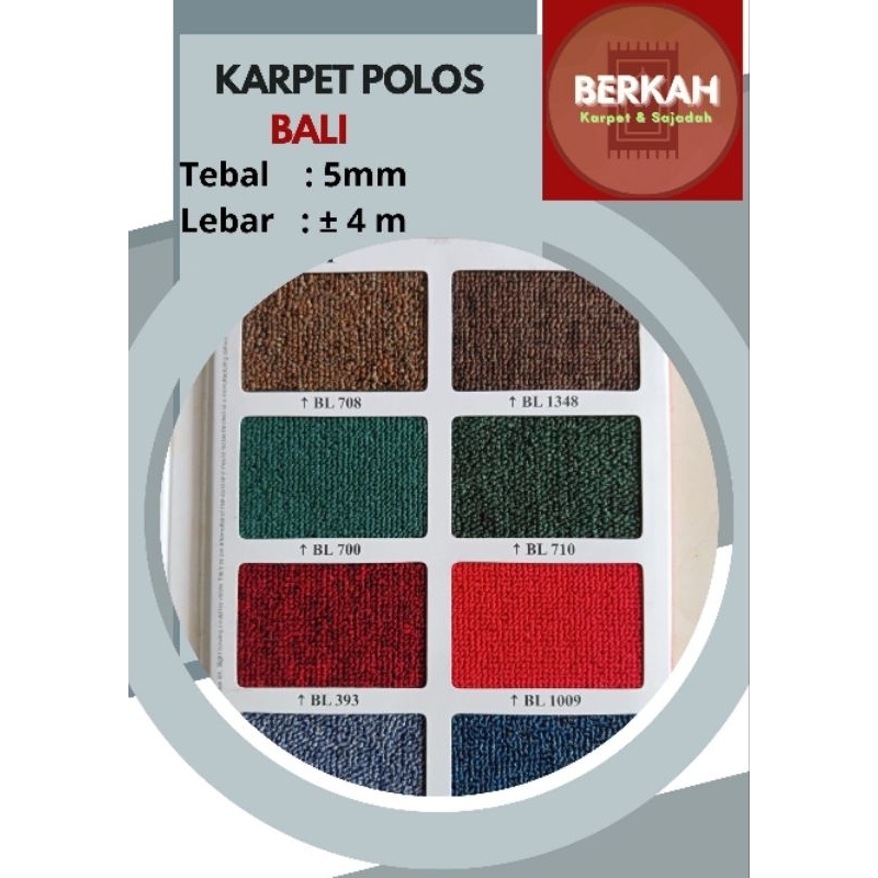 Jual Karpet Polos Lantai Kantor,Hotel, Apartment Bali tebal 5mm,Ukuran ...