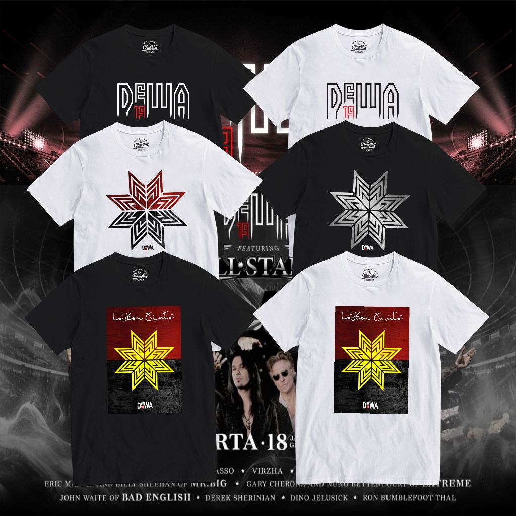 Jual KAOS DEWA - DEWA 19 - DEWA ALL STARS - KONSER DEWA 19 - LASKAR ...