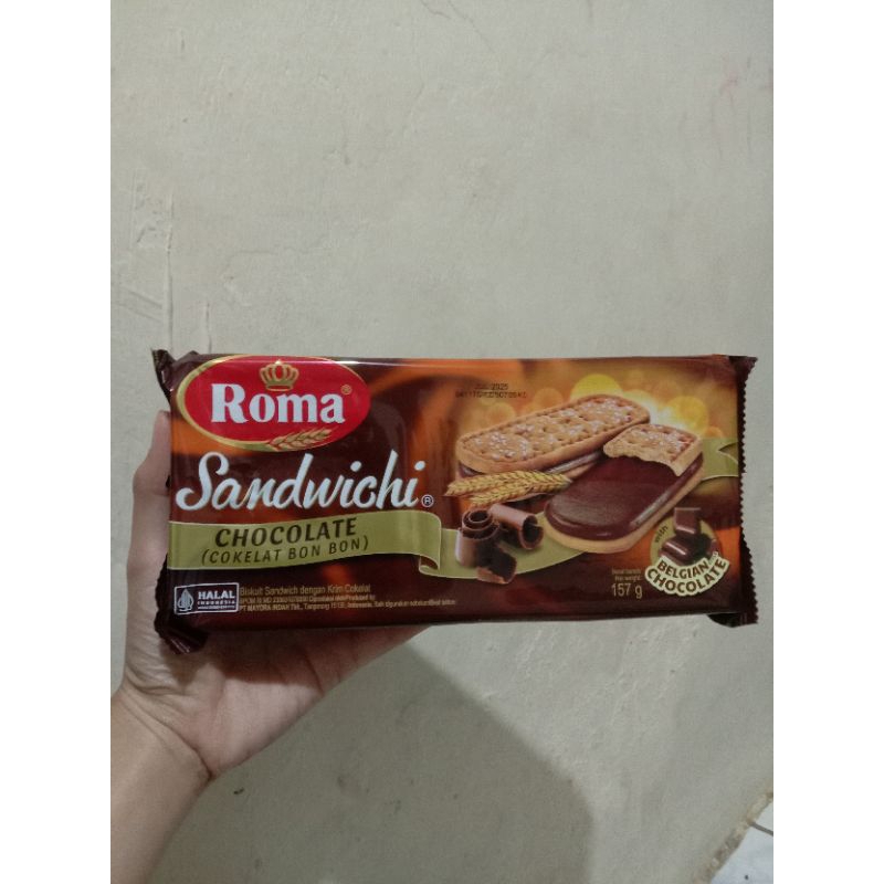 Jual Roma Sandwichi Rasa Belgian Chocolate (Coklat Bon Bon) | Shopee ...