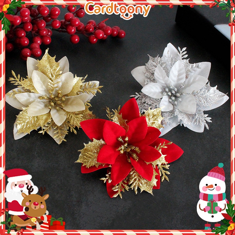 Jual Hiasan Bunga Natal Gantungan Pohon Natal Dekorasi Christmas ...