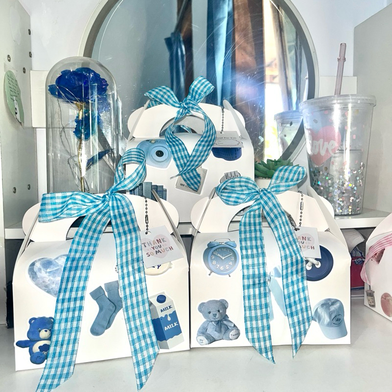 Jual [L] gift box/ gable box/ tempat kado hadiah/ ultah/ snack box ...