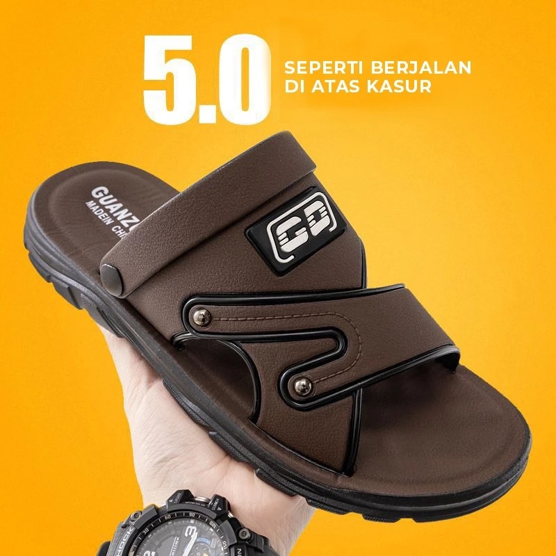 Jual Sandal Selop Pria Variasi Tahun 2024 Bahan Lembut Dan premium (SLP ...