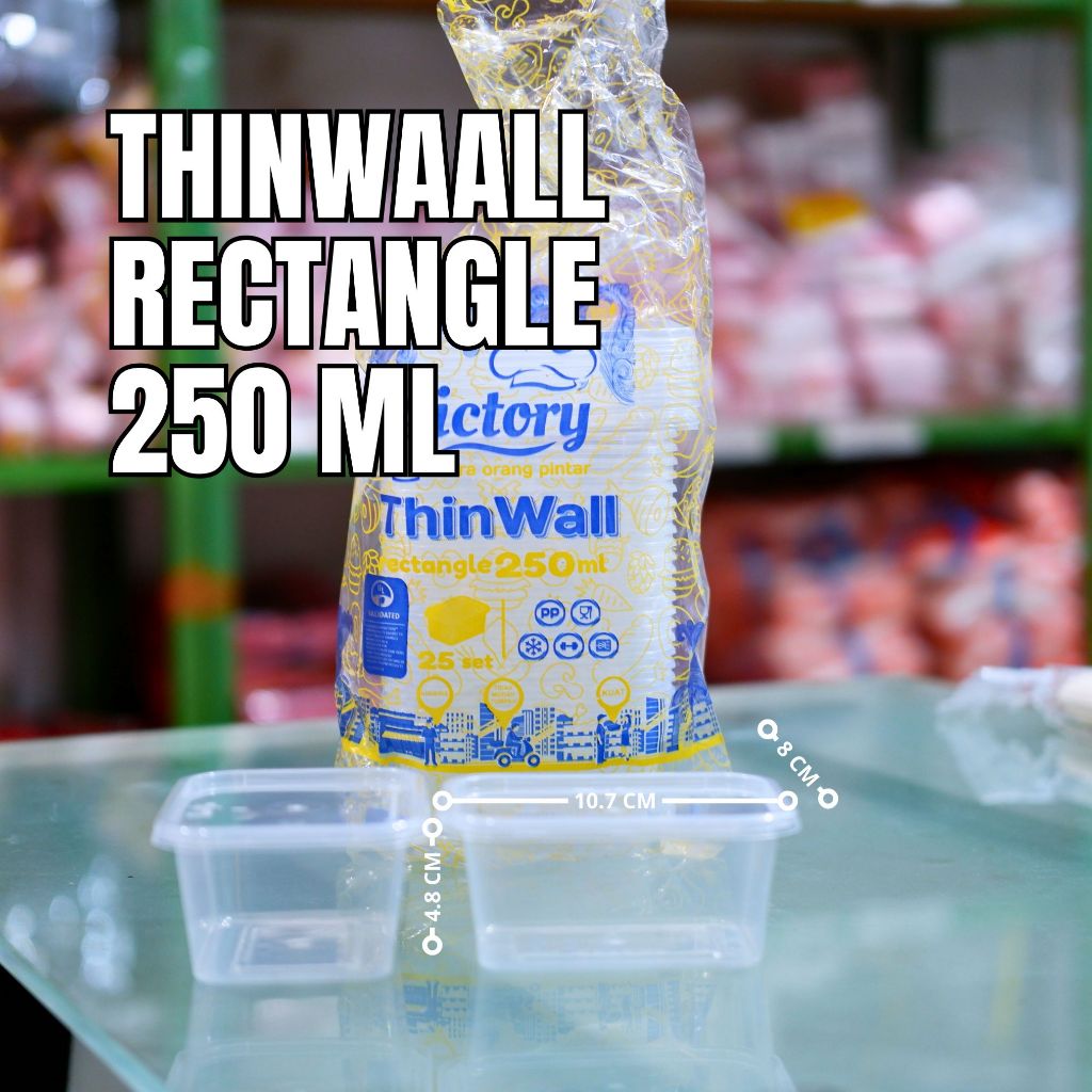 Jual THINWALL VICTORY / THINWALL RECTANGLE VICTORY UK 250 ML 300 ML 500 ...