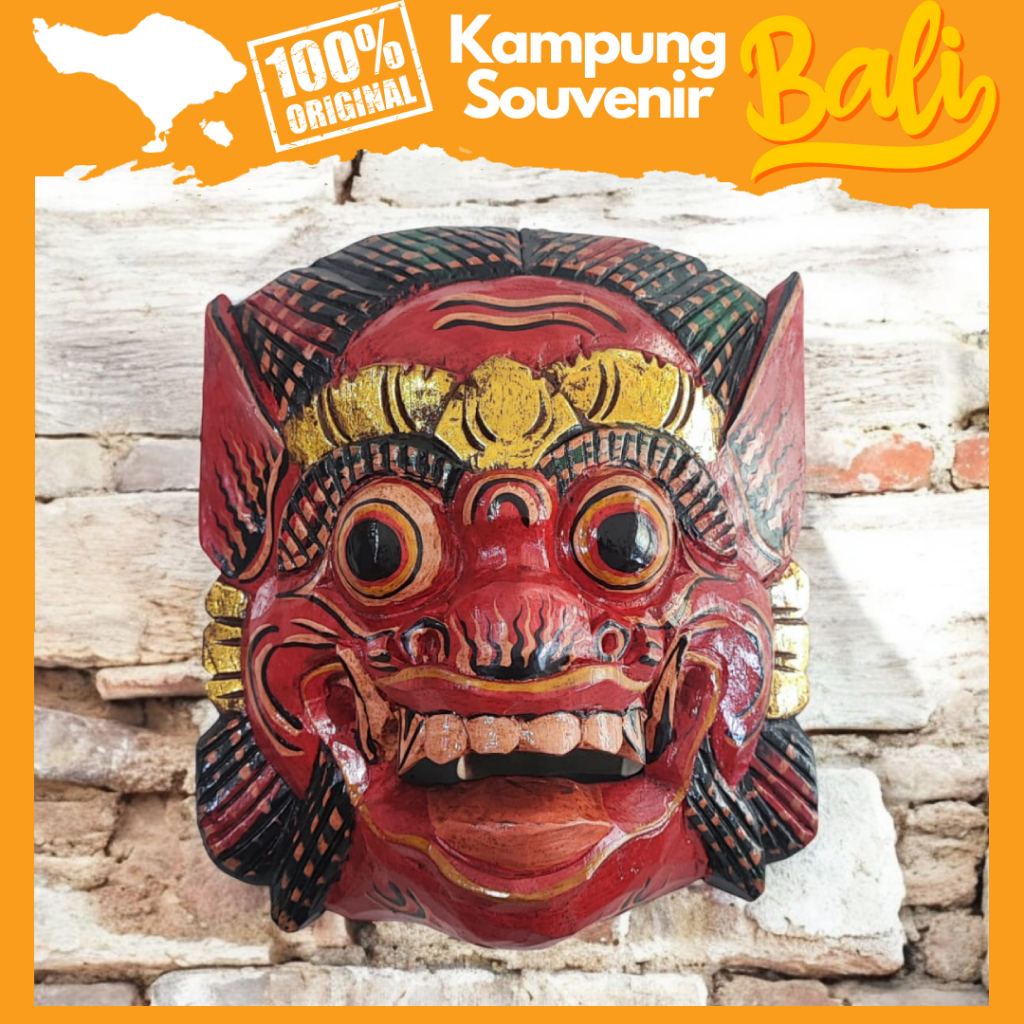 Jual Topeng Barong Hiasan Dinding Kayu Bali - Oleh-Oleh Khas Bali untuk ...