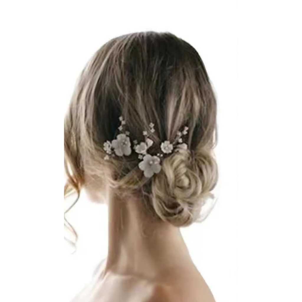 Jual Tusuk Rambut Konde Korea Pearl Flower 1 Pcs | Shopee Indonesia