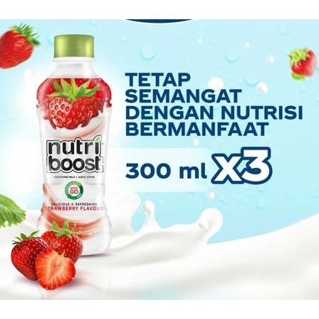 Jual NUTRIBOOST STRAWBERRY 300 ML x 3 PCS | Shopee Indonesia