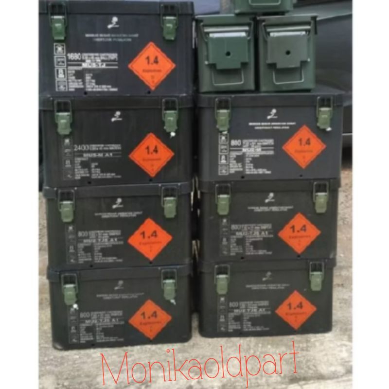 Jual Box Perkakas TNI Box Kotak Kontainer Penyimpanan Bekas Munisi Exs ...