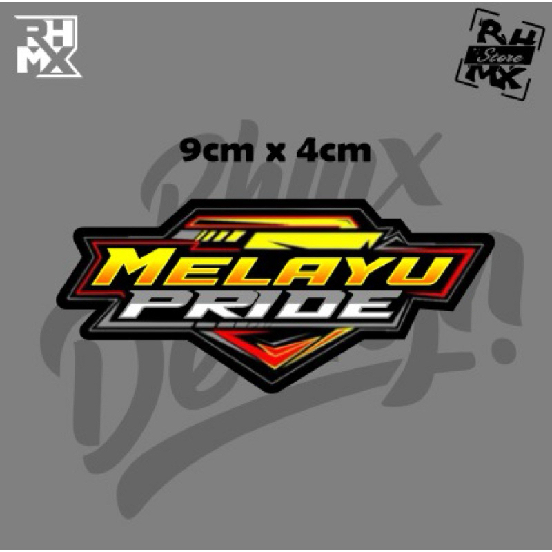 Jual sticker MELAYU PRIDE racing pack motor viral terbaru stiker MELAYU ...