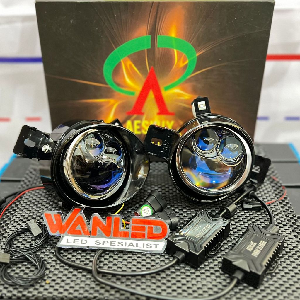 Jual Foglamp 3 Inch Aeslux F65 Double Laser 65 Watt Blue Lens Cocok ...
