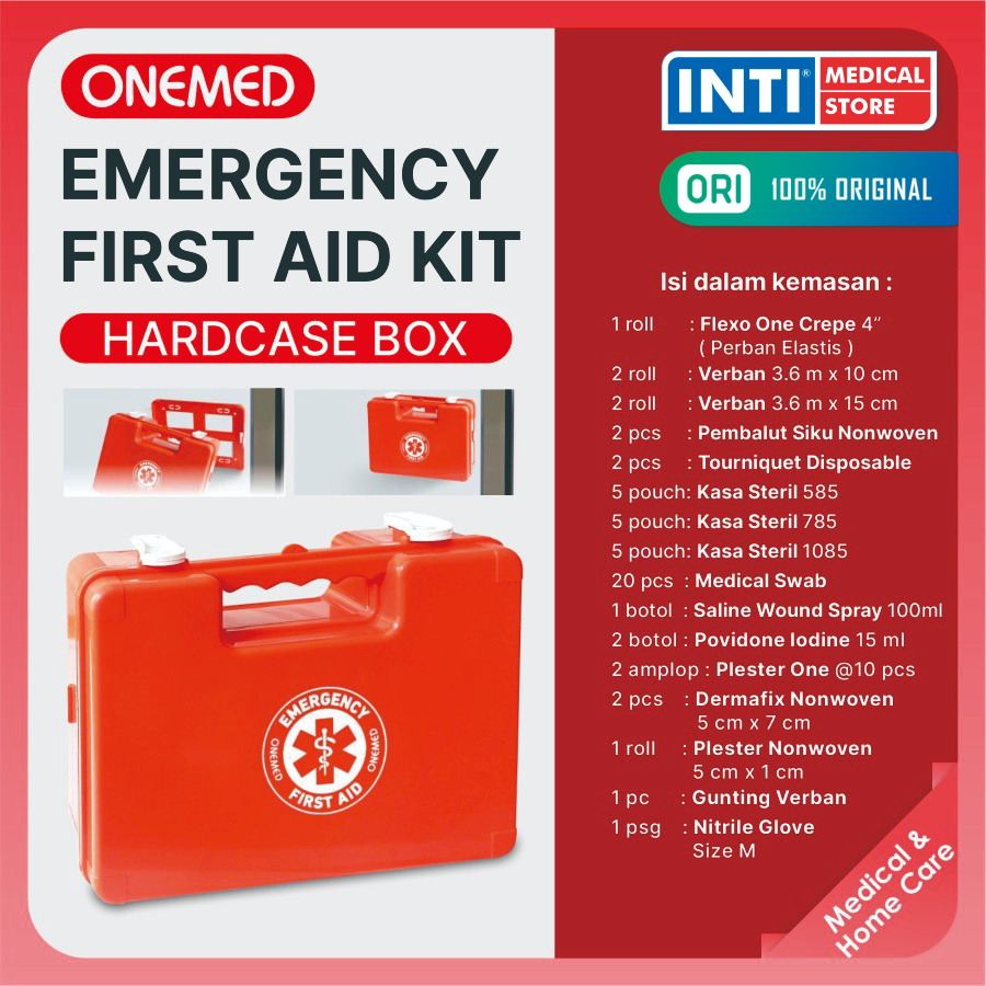 Jual Onemed | Kotak P3K Portable 2 In 1 Jinjing & Dinding Hardcase Box ...