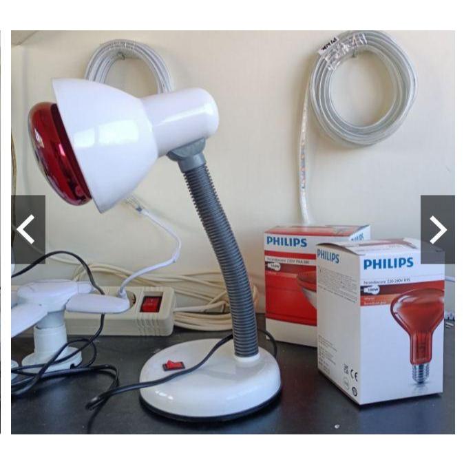 Jual Alat Fisioterapi Terapi Inframerah Infrared Philips Asli 100 Watt ...