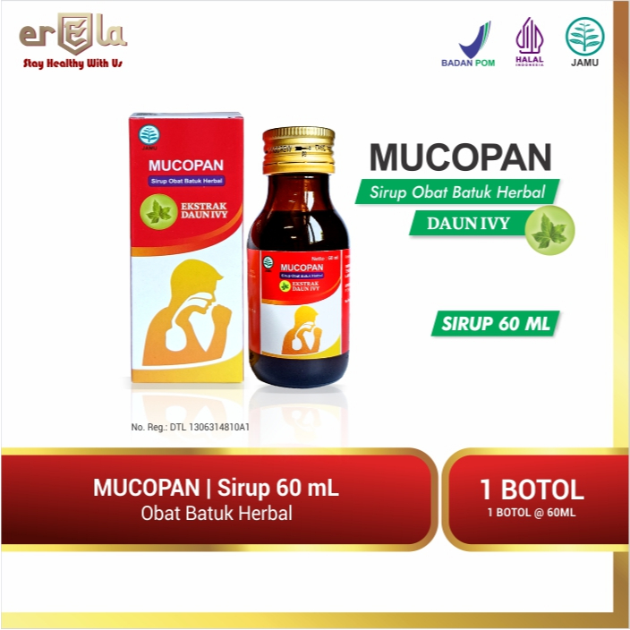 Jual MUCOPAN Sirup / Sirup Obat Batuk Herbal / Ekstrak Daun Ivy / 1 ...