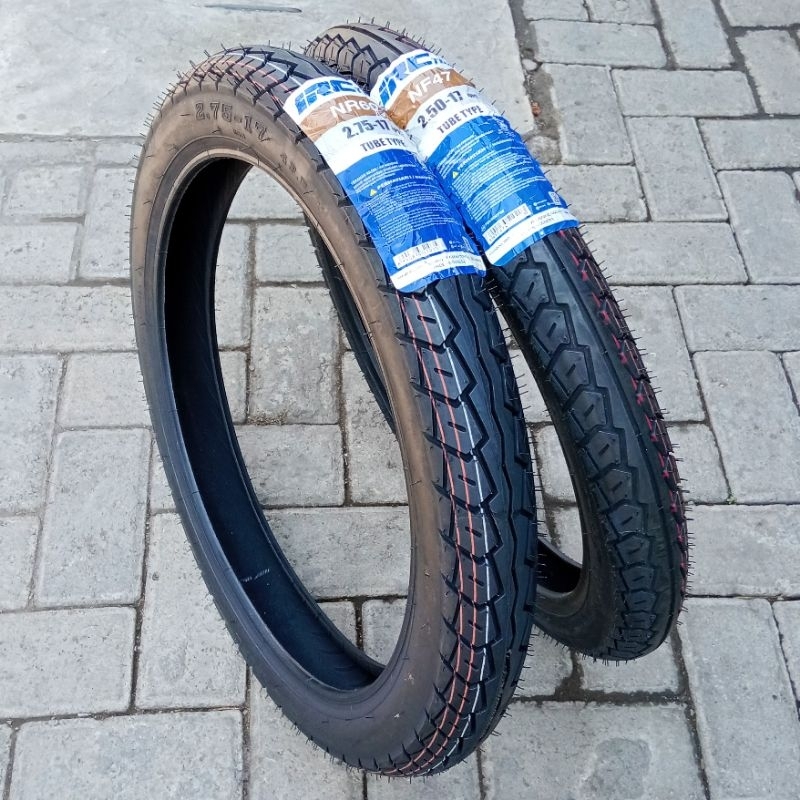 Jual BAN LUAR MOTOR IRC 250-17 NF47 || 275-17 NR60 RING 17 MOTIF STD [ SUPRA 110 OLD ] TUBETYPE ...