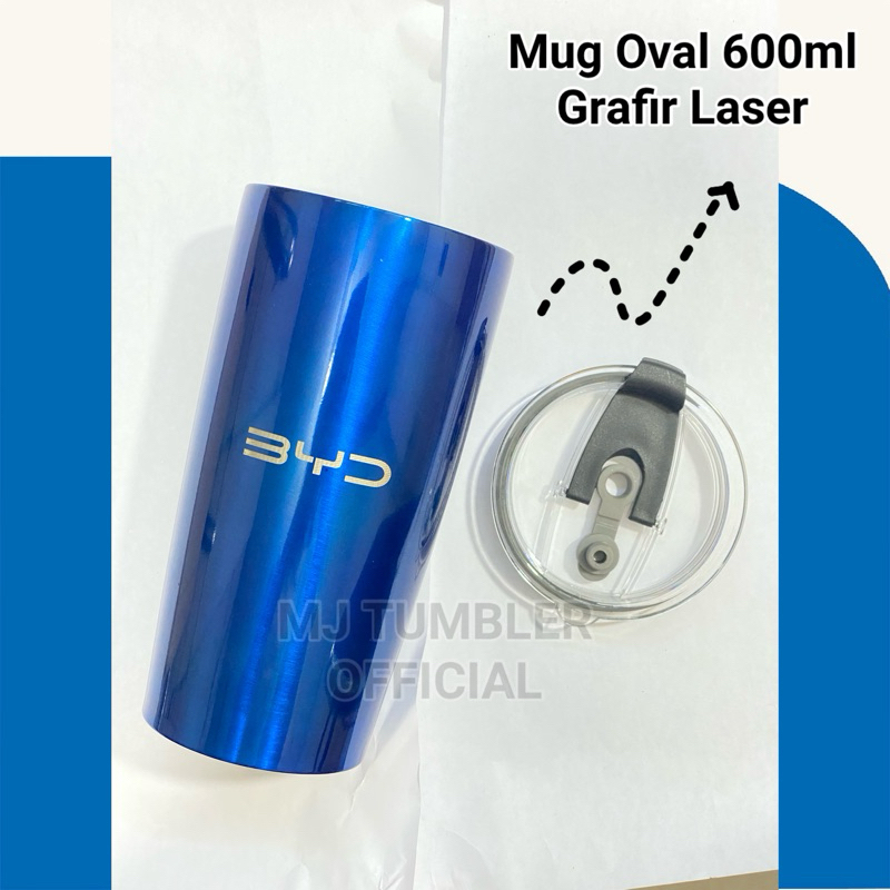 Jual Custom Grafir Laser Mug Oval 600ml Stainless - MJ TUMBLER OFFICIAL ...