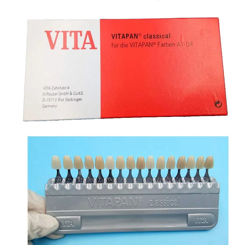 Jual dental // vita vitapan classical shade guide // contoh 16 warna ...