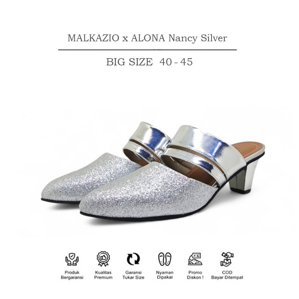 Jual Alona - Nancy Heels | Sepatu Pesta Wanita Ukuran Jumbo Big Size 41 ...