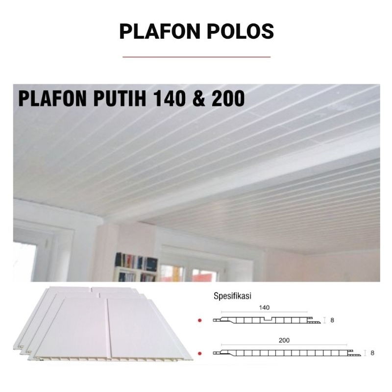 Jual PLAFON UPVC SPLUS / S-plus Plafon uPVC | Shopee Indonesia