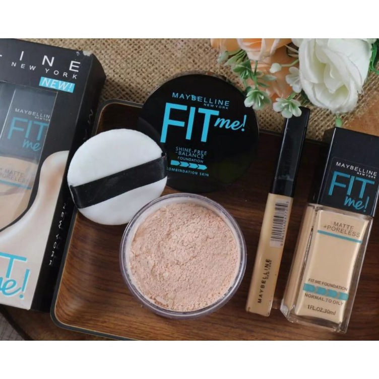 Jual Hadir Terpopuler MAYBELLINE FIT ME SET 3 IN 1 4 IN 1 FOUNDATION 2 ...