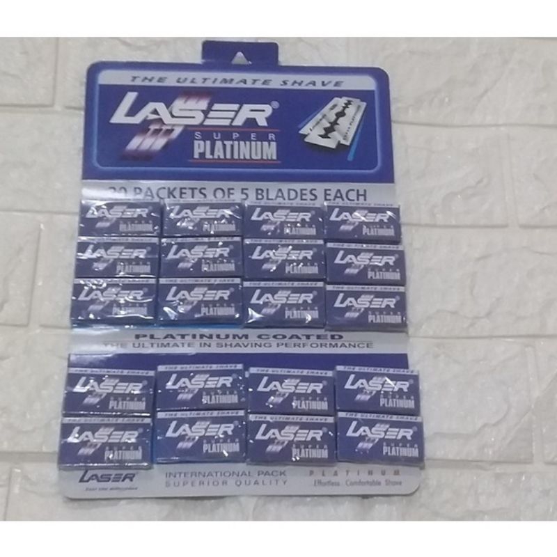 Jual Silet laser blue stenles 100 pcs silet | Shopee Indonesia