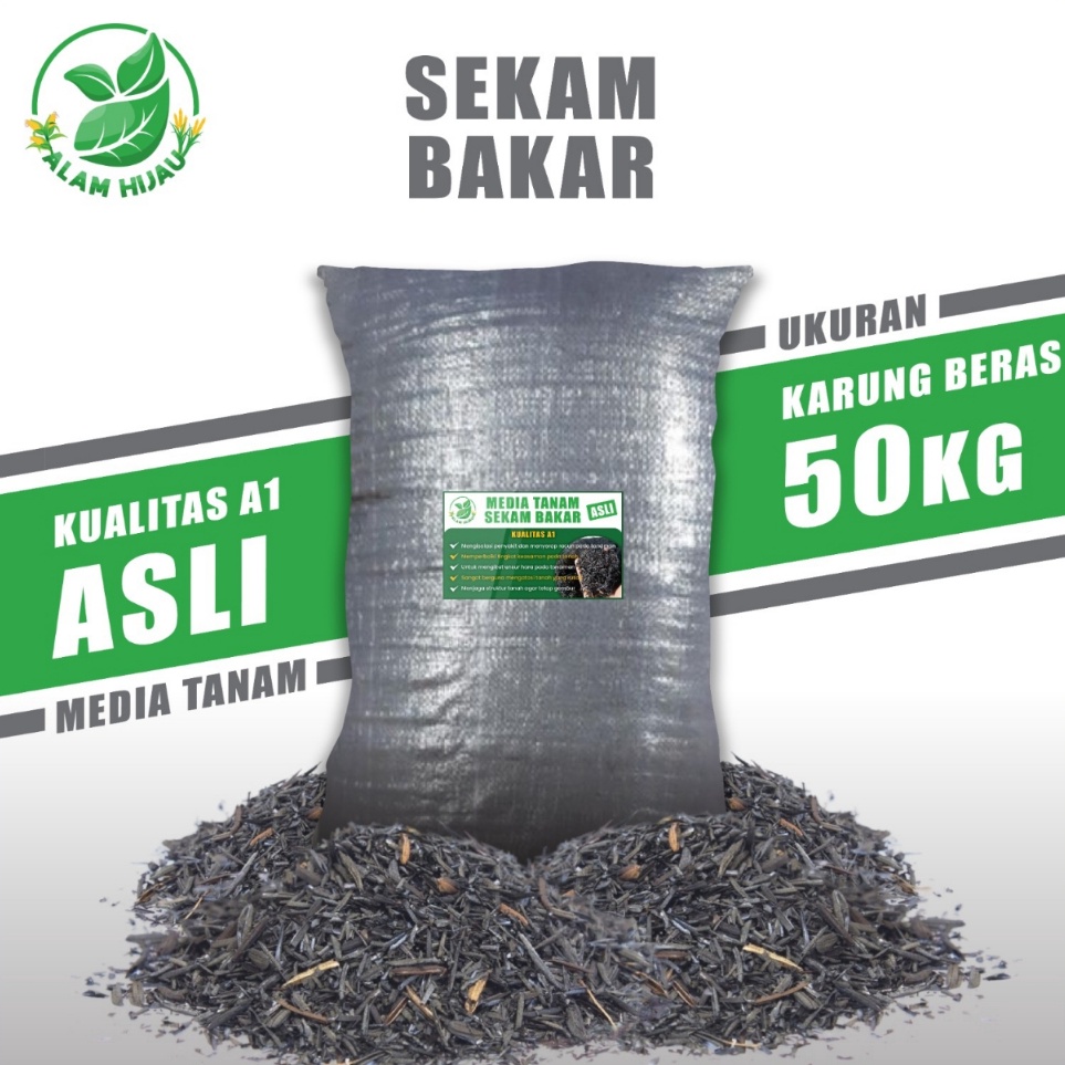 Jual Top banget Sekam Bakar Karungan 5 Arang Sekam 1 Karung Beras Untuk Media Tanam | Shopee ...