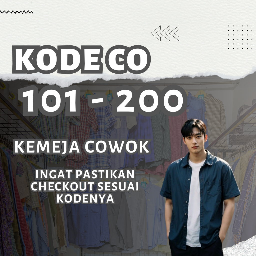 Jual Link CO Kemeja Cowok Kode (101 - 200) | Shopee Indonesia