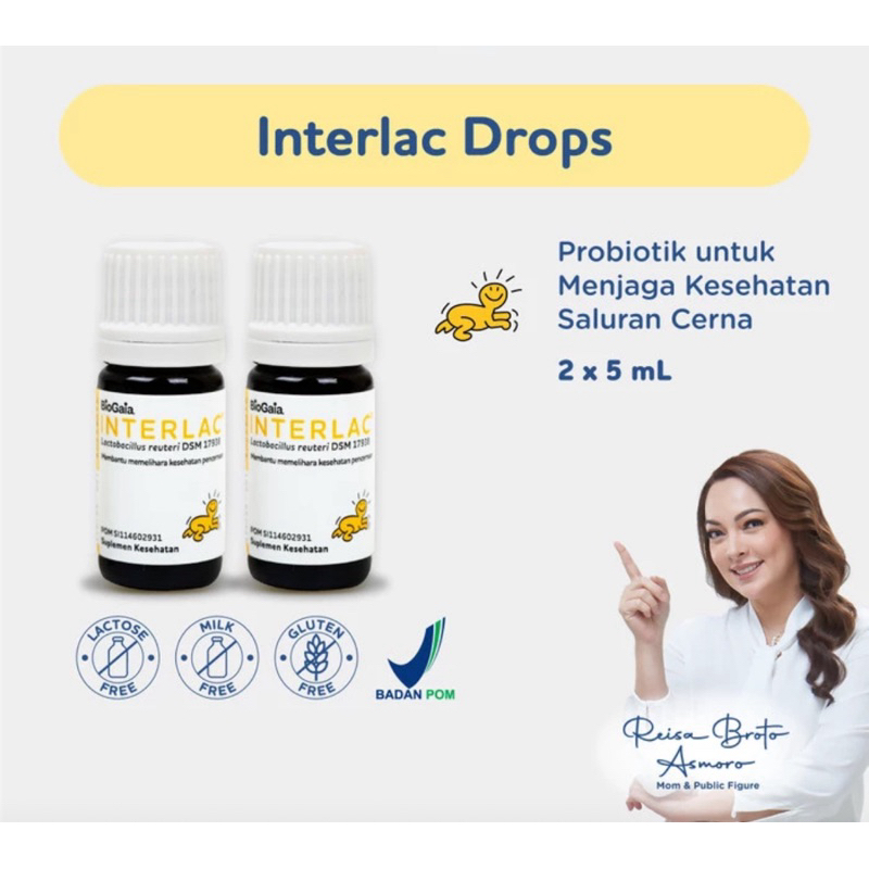 Jual Interlac Probiotik Drops 5ml - Bundle 2 botol | Shopee Indonesia