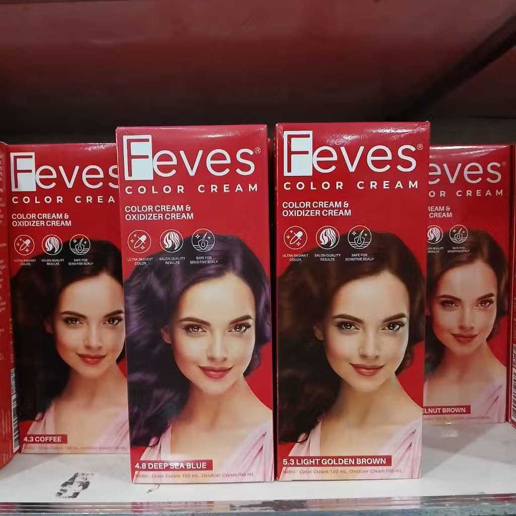 Jual FEVES Hair Color Cream 100ml | Semir Rambut | Shopee Indonesia