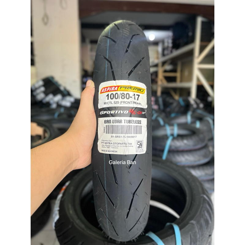 Jual Ban Donat Aspira Premio Sportivo RS-01 90/80-17 100/80-17 Tubeless Soft Compound | Shopee ...