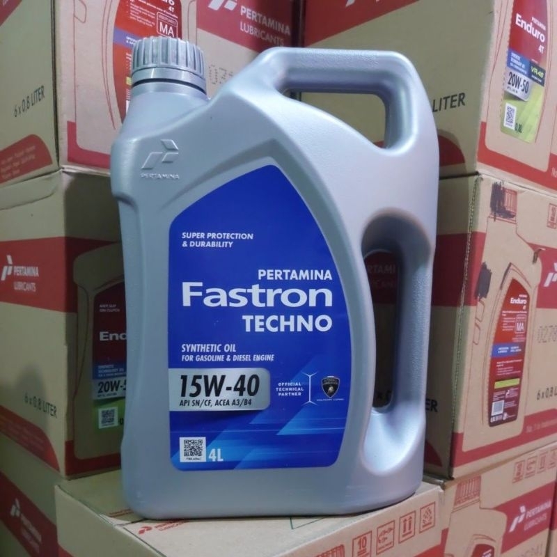 Jual PERTAMINA FASTRON TECHNO SAE 15W-40 4L API SN/CF | Shopee Indonesia