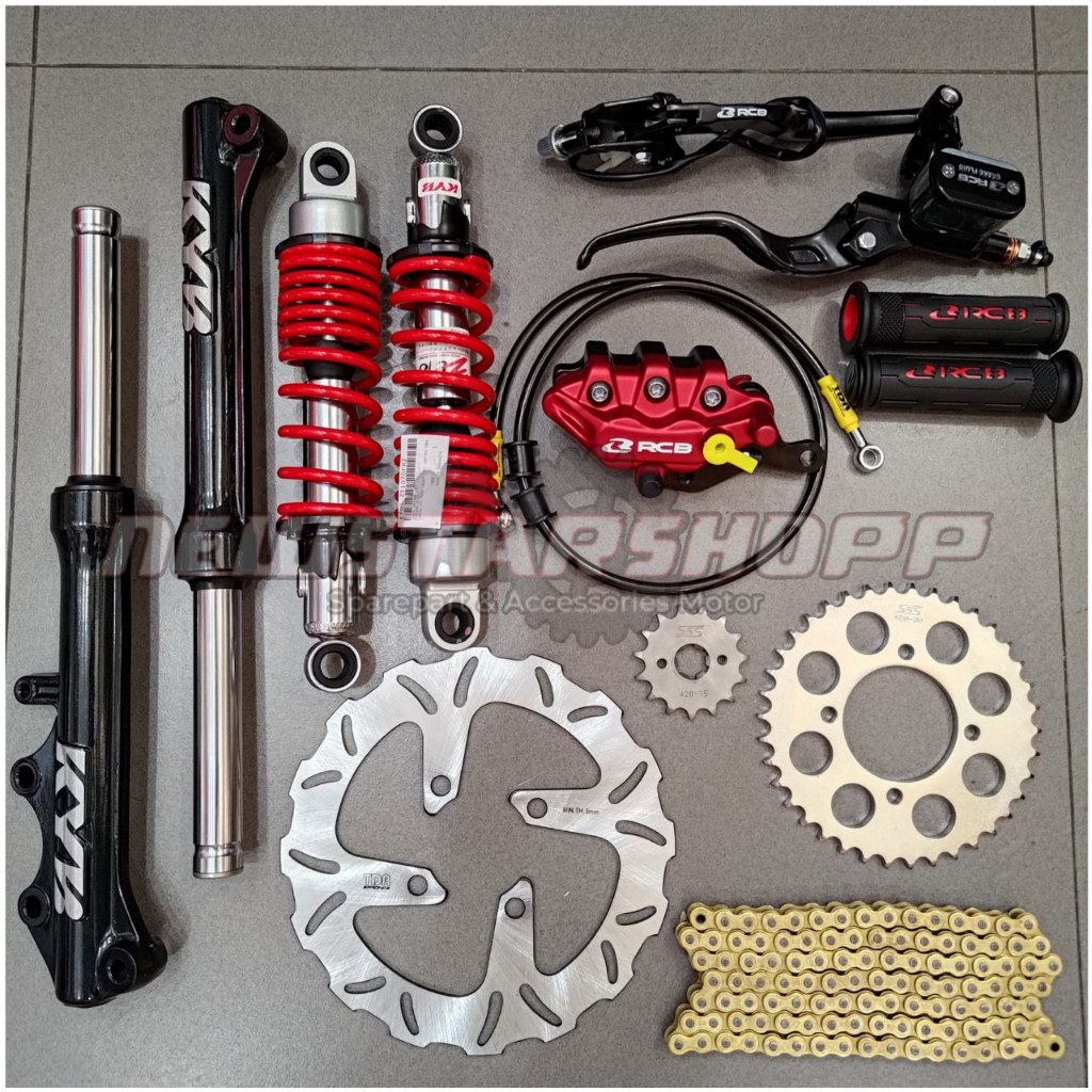 Jual Paketan Master Rem RCB E3 14mm kotak kanan kiri + Kaliper 2 piston ...