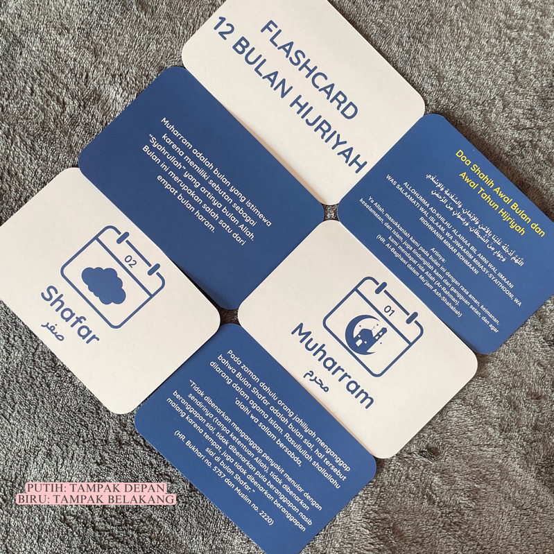 Jual Bacaca | Flashcard edukasi Bulan Hijriyah | Shopee Indonesia