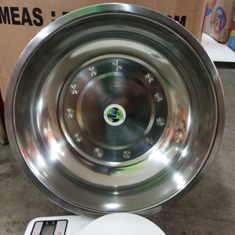 Jual Baskom serbaguna stainless steel besar/Baskom stainless tebal ...