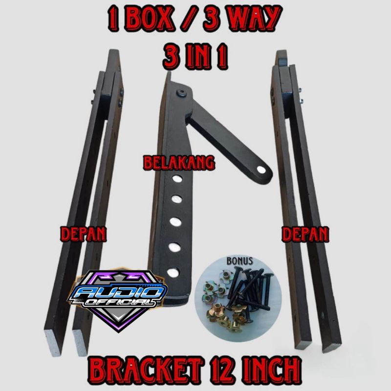 Jual Bracket 3 WAY 12" Line Array Alumunium / Breket 3WAY 12 inch Model Gantung Bahan Cor Diral ...