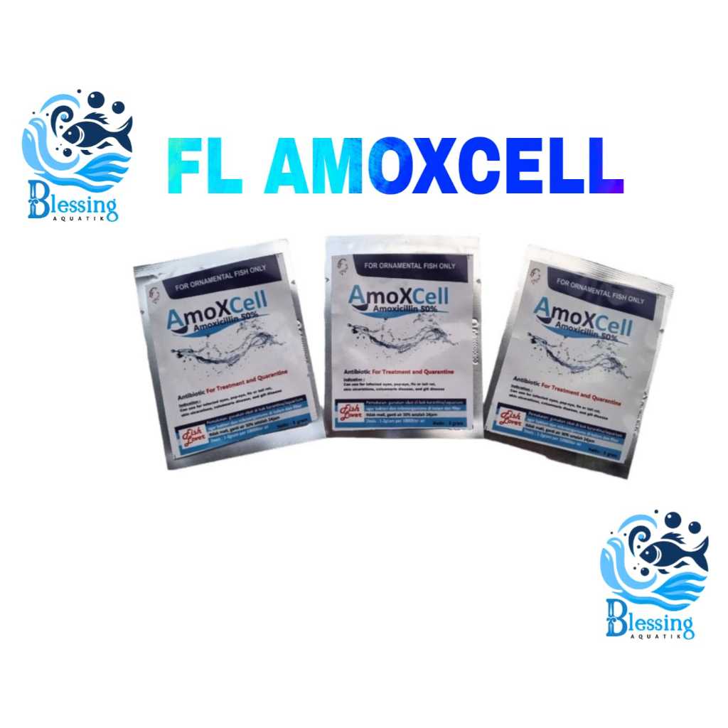 Jual Amoxcell Obat karantina ikan Antibiotik Ampuh 5gram | Shopee Indonesia