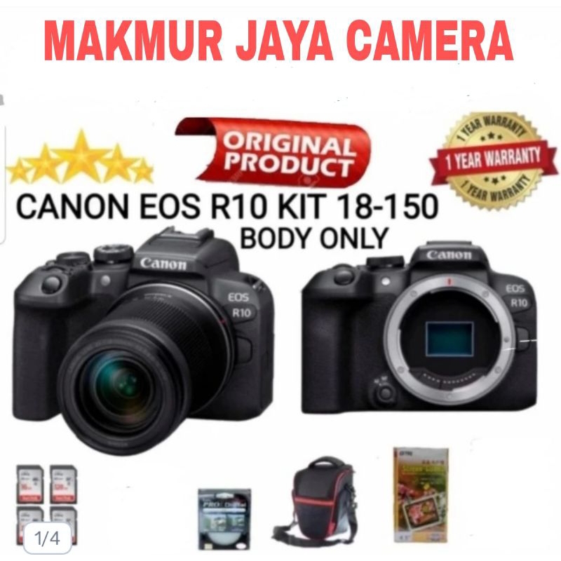 Jual CANON EOS R10 KIT RF-S 18-45MM F4.5-6.3 | Shopee Indonesia