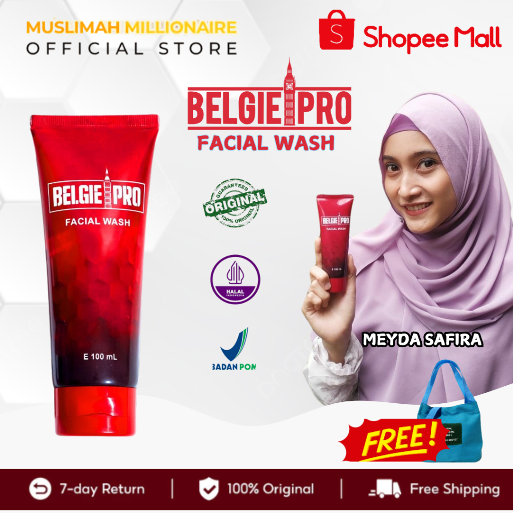 Jual Belgie Pro Facial Wash 100 ml Pembersih Wajah Dengan Kandungan ...