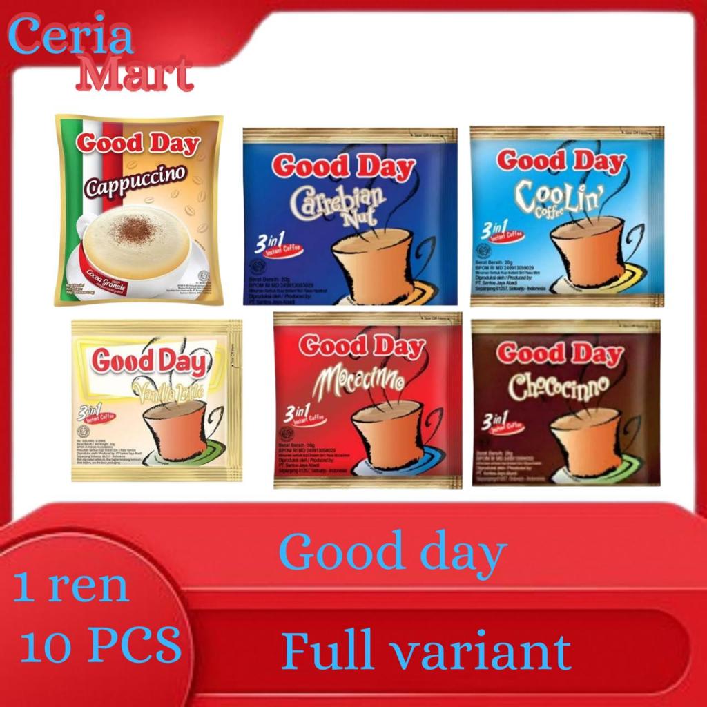 Jual GOOD DAY ALL VARIANT RASA 1 RENCENG ISI 10 PCS | Shopee Indonesia