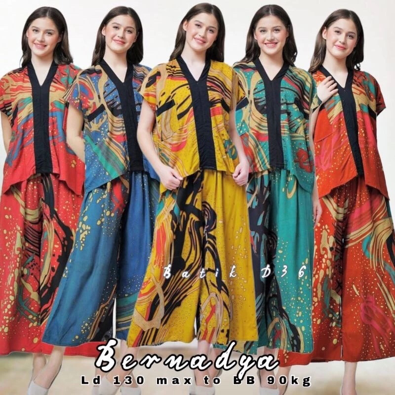 Jual SEMERBAK BATIK ORI ONE SET PREMIUM ABSTRAK BERNADYA BUSUI FRIENDLY ...