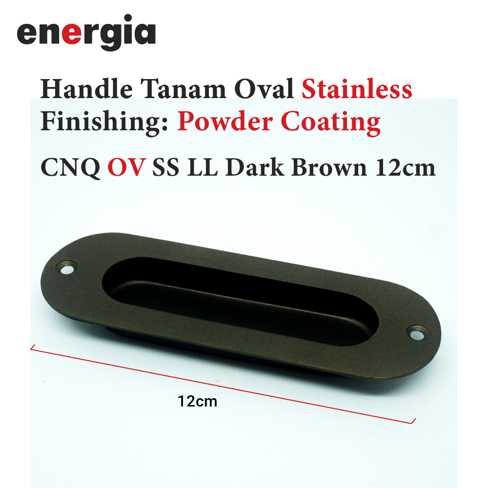 Jual Handle Tanam Pintu Sliding Oval Stainless Dark Brown 12 cm ...